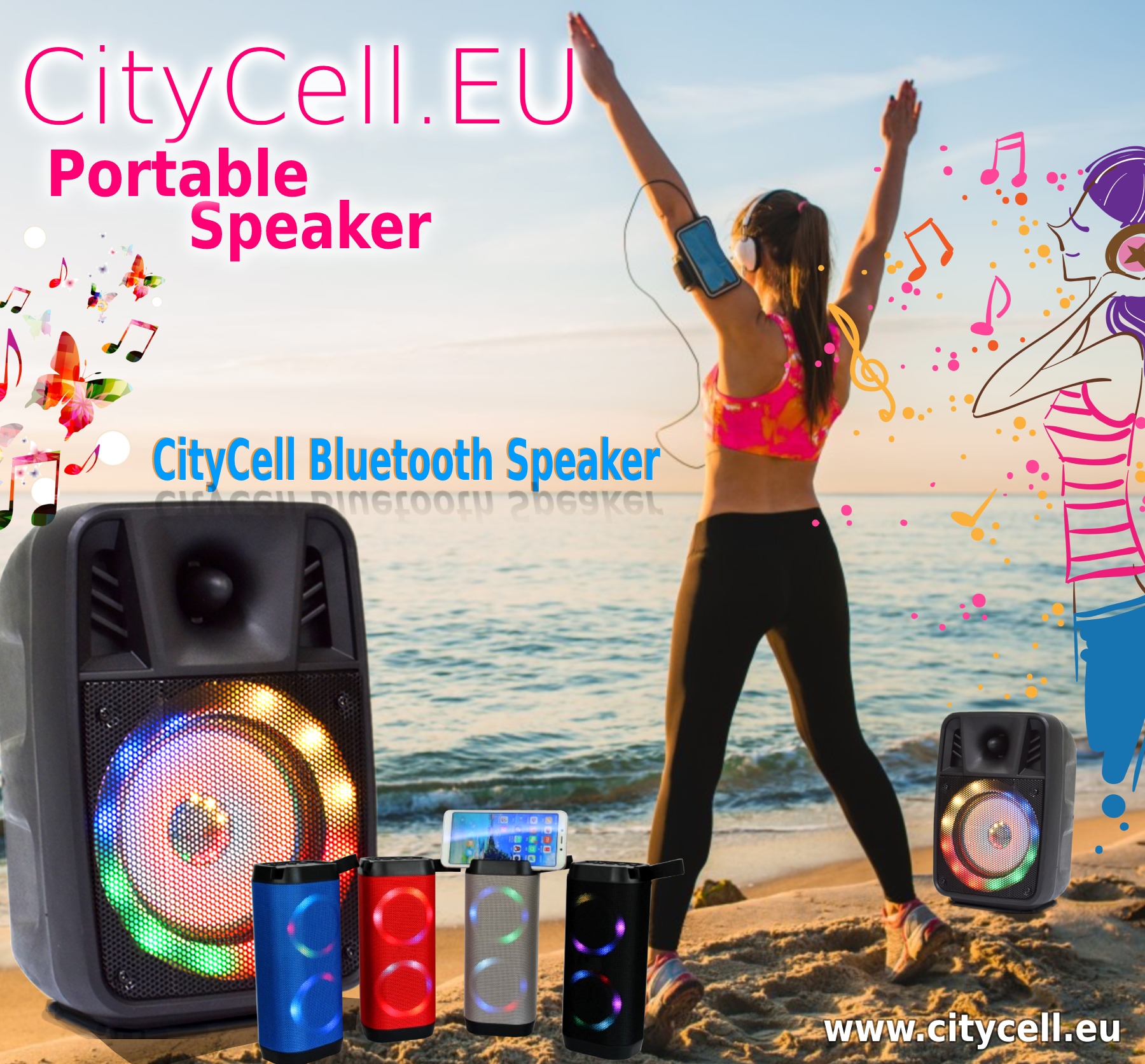 PORTABLE SUB-CONTAINER CityCell Light Blue - CityCell Led Lights